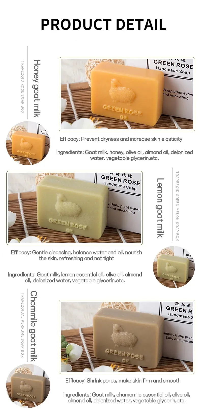 Moisturizing Natural Goat Milk Soap for Sensitive Skin - Lemon, Comfrey, and Chamomile from ...