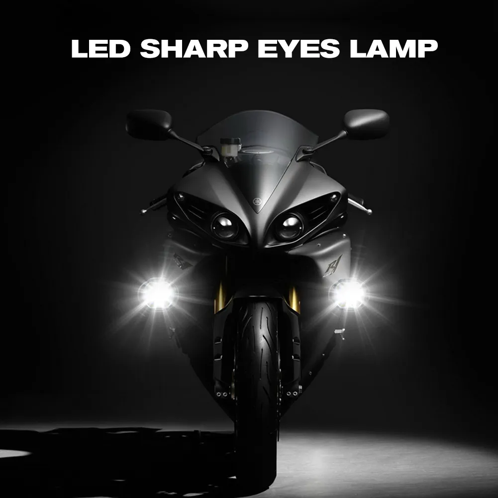9 LED Motorcycle Headlight Spotlight, 9W 1000LM 6000K White Driving ...