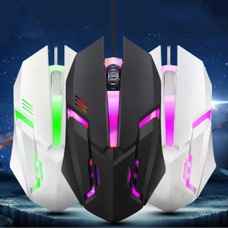 Wired Rgb Gaming Mouse With Backlit Mechanica, Side Button, Macro, And ...