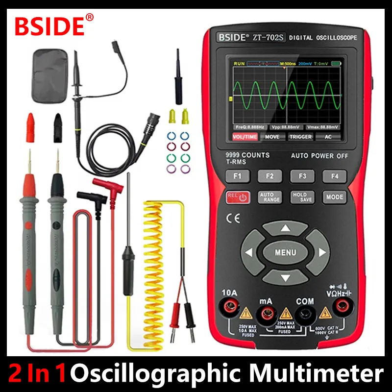 ZT-702S Pro Digital Oscilloscope Multimeter, Real-time 48MSa/s, True ...