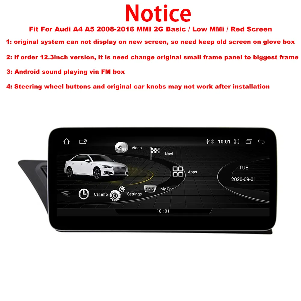 DHgate.com:Nunoo Android 12 CarPlay Screen for Audi A4 A5 2008-16, MMI ...