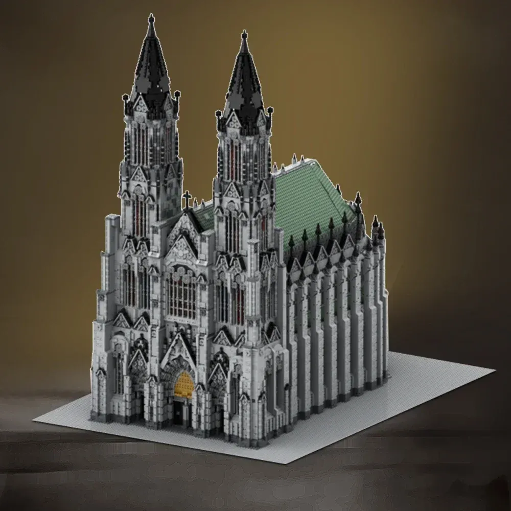 Gobricks MOC Cologne Cathedral Model - Intricate Medieval Architecture ...