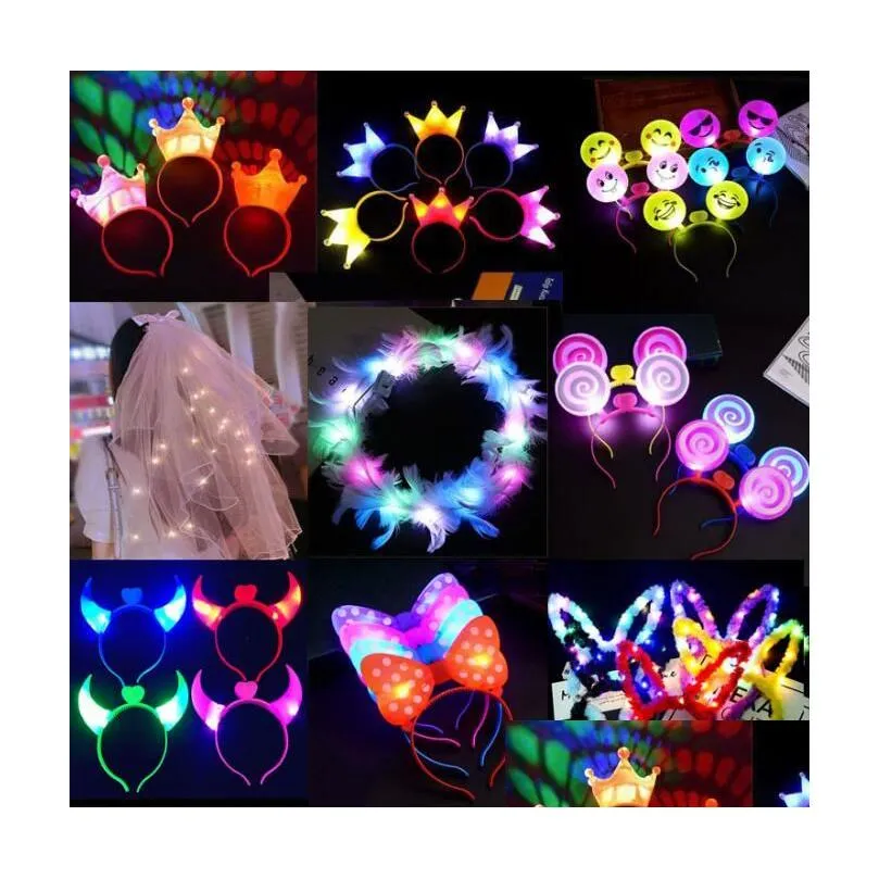 Led Rave Toy Selling Rabbit Ears Headgear Cat Toys Wholesale Small ...