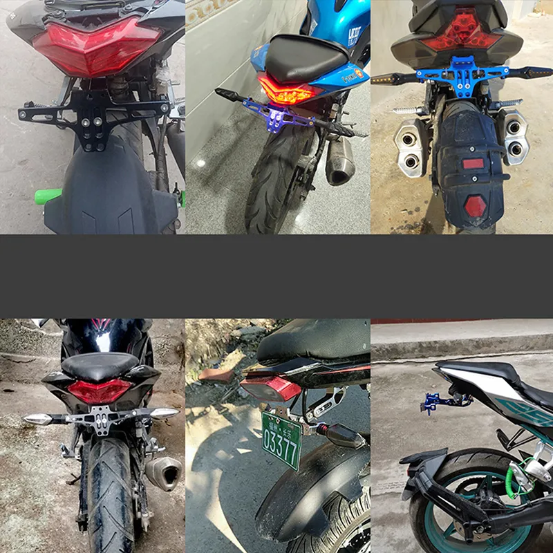 Motorcycle License Plate Holder Motorcycle License Plate Frame Equipped ...