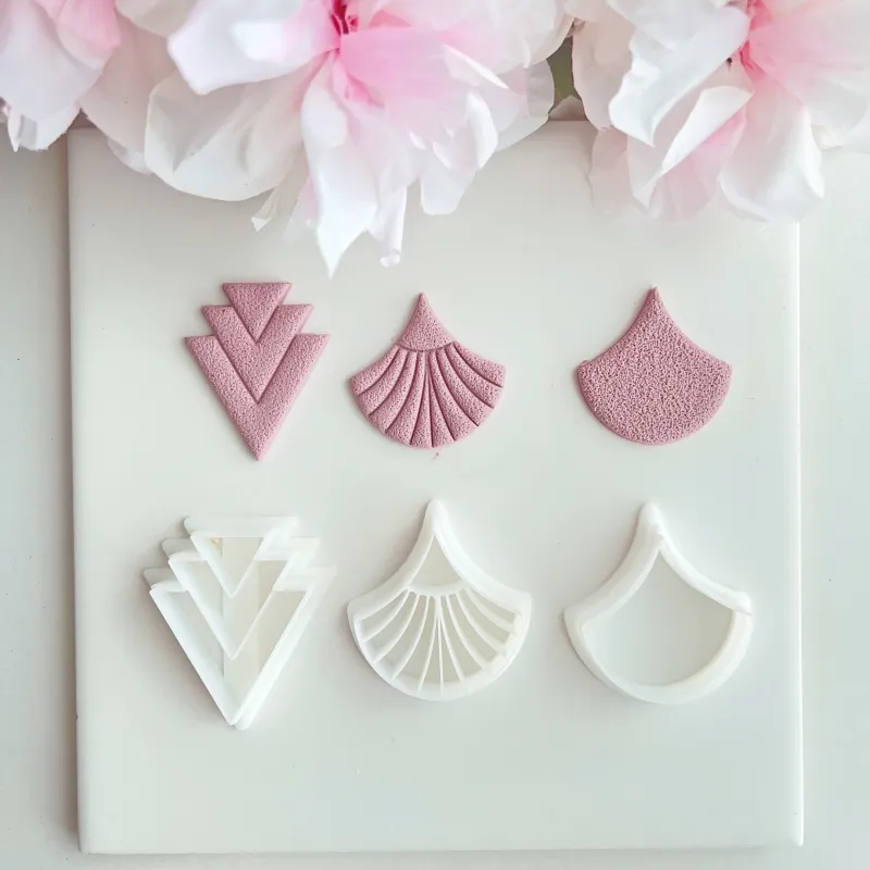 Geometric Shapes Soft Pottery Clay Cutters for DIY Ceramic Jewelry from ...