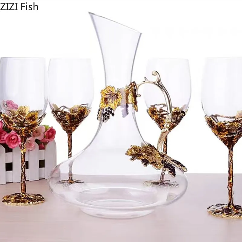 Light Luxury Glass Wine Set Creative Decanter... From Ddmyearth, $86.78 ...