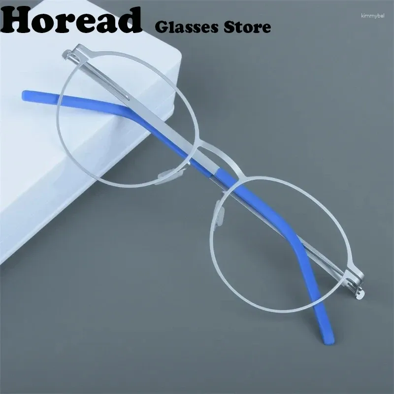 2024 Tona Ultralight Oval Screwless Clear Round Glasses Frames For Men ...