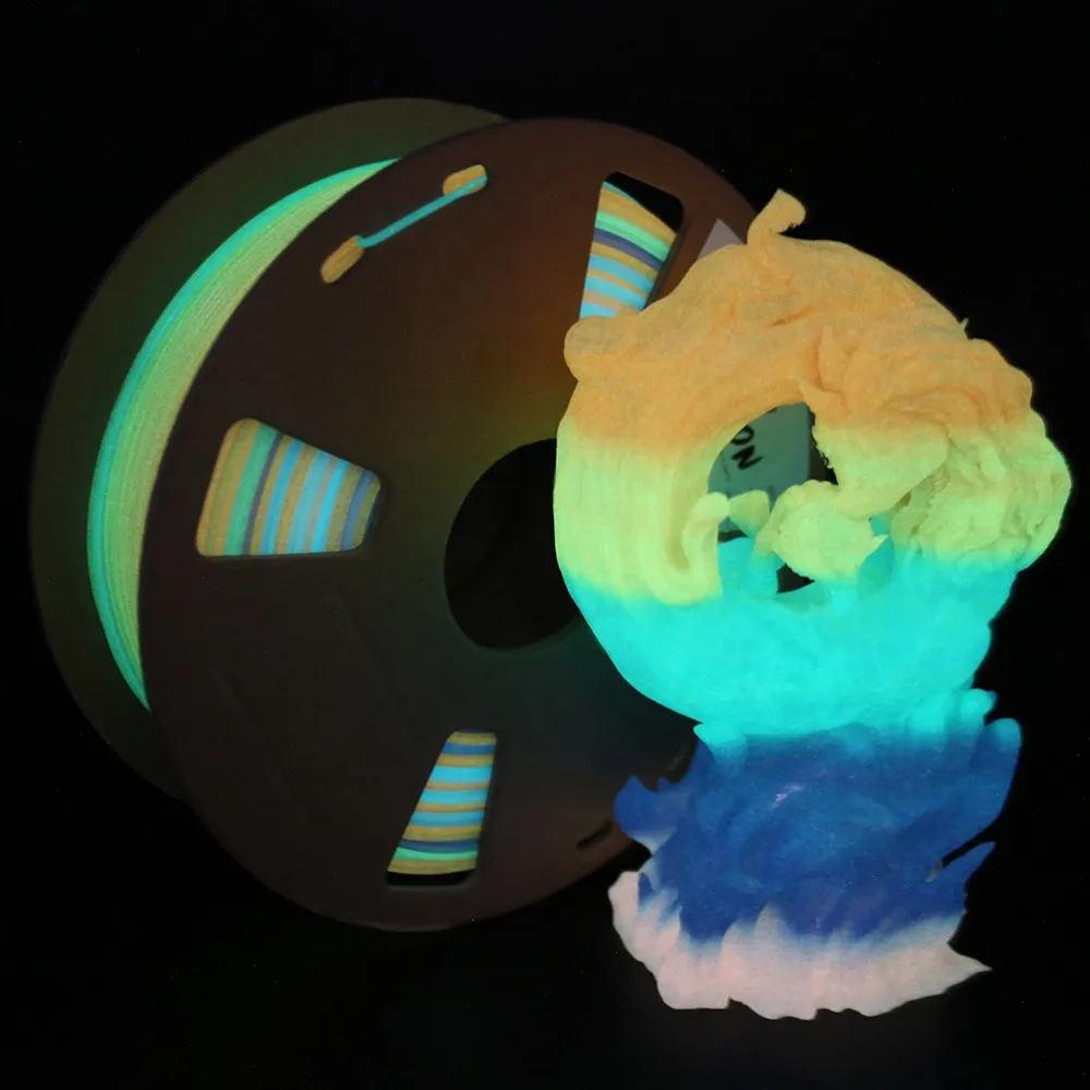 75mm 1kg Luminous 3D Printer Filament, Noctilucent Glowing in The Dark ...