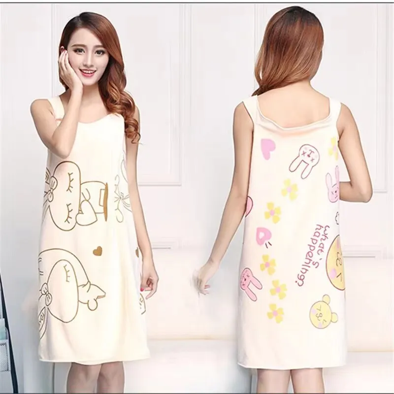 Soft Floral Bathrobe: Cozy Sling Wrap Chest Towel for Women from Dhgate ...