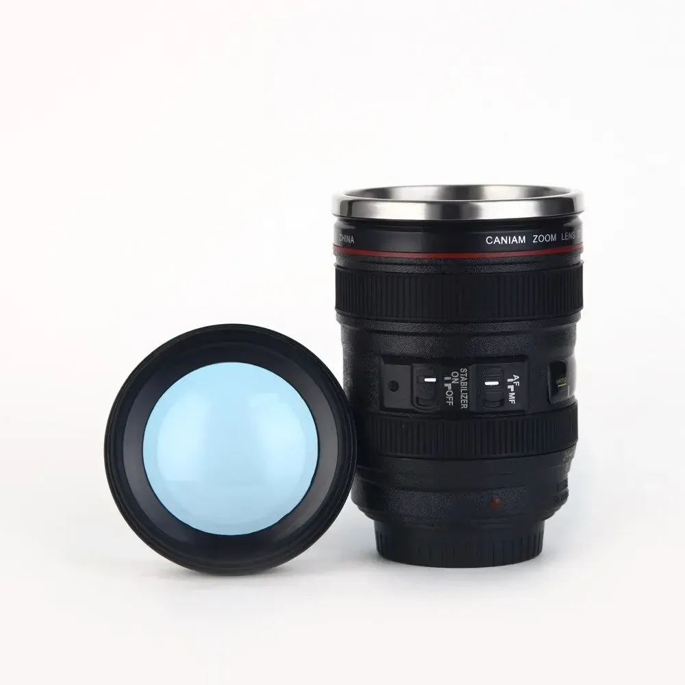 SLR Lens Cup: Camera Lens Model Plastic Casual Cup with Lid, EF24-105mm ...