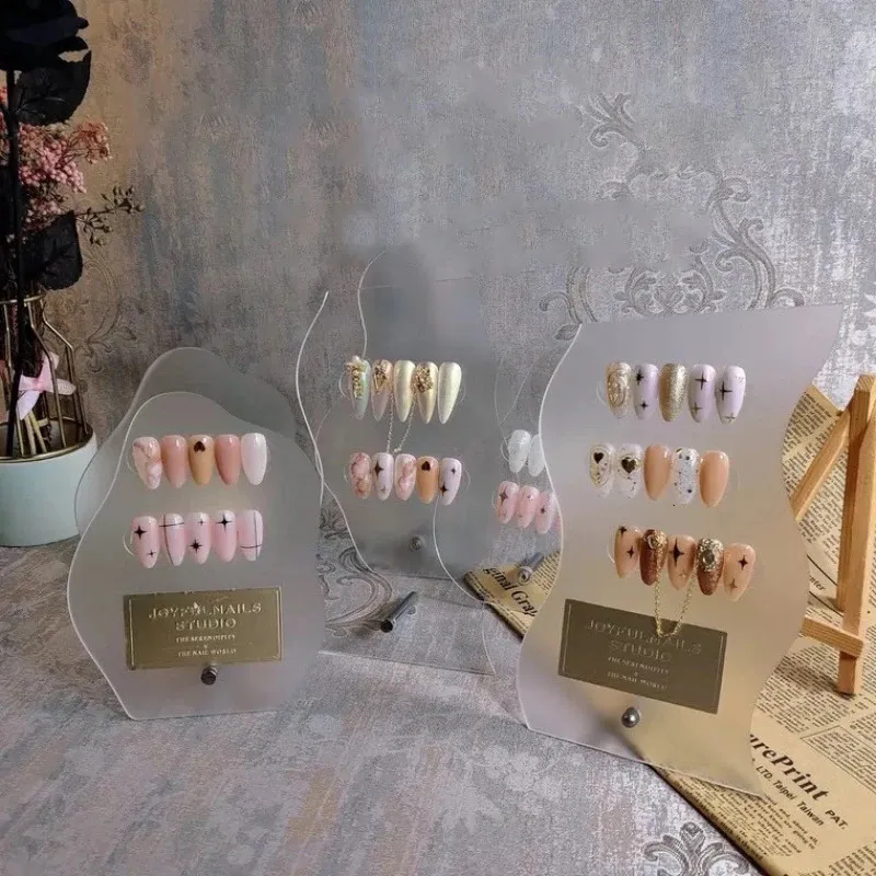 240-Slot Transparent Acrylic Nail Art Display Board for Manicure, Mixed ...