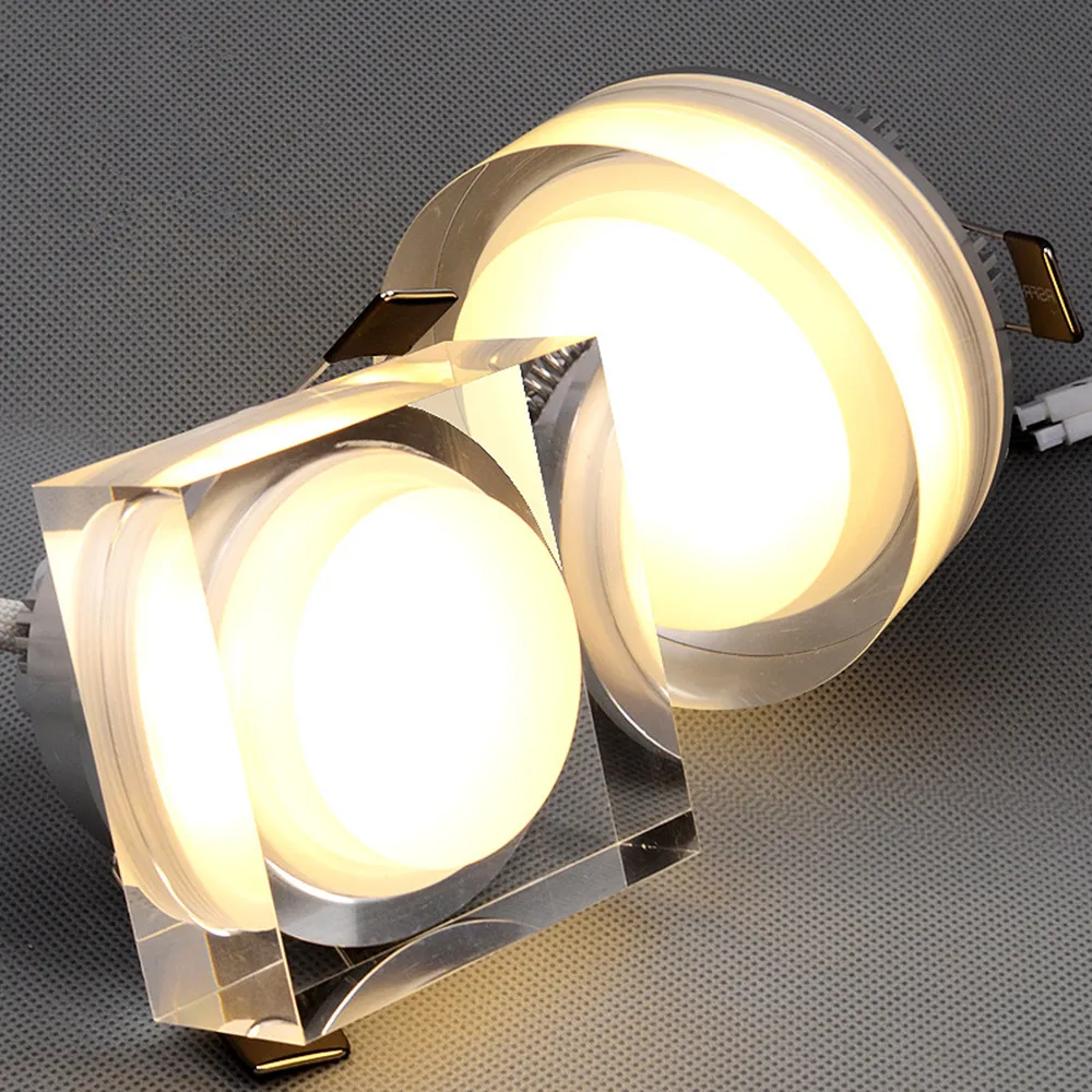 1-12W LED Crystal Recessed Downlights, Ceiling Spotlight, Living Room ...