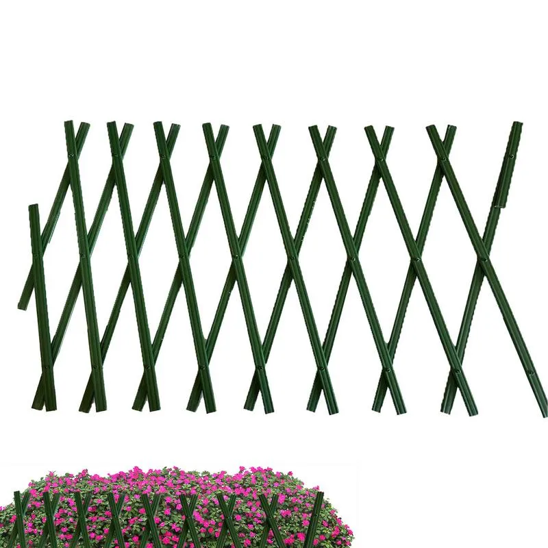 Expandable Garden Trellis: PVC Lattice Fence For Climbing Plants ...