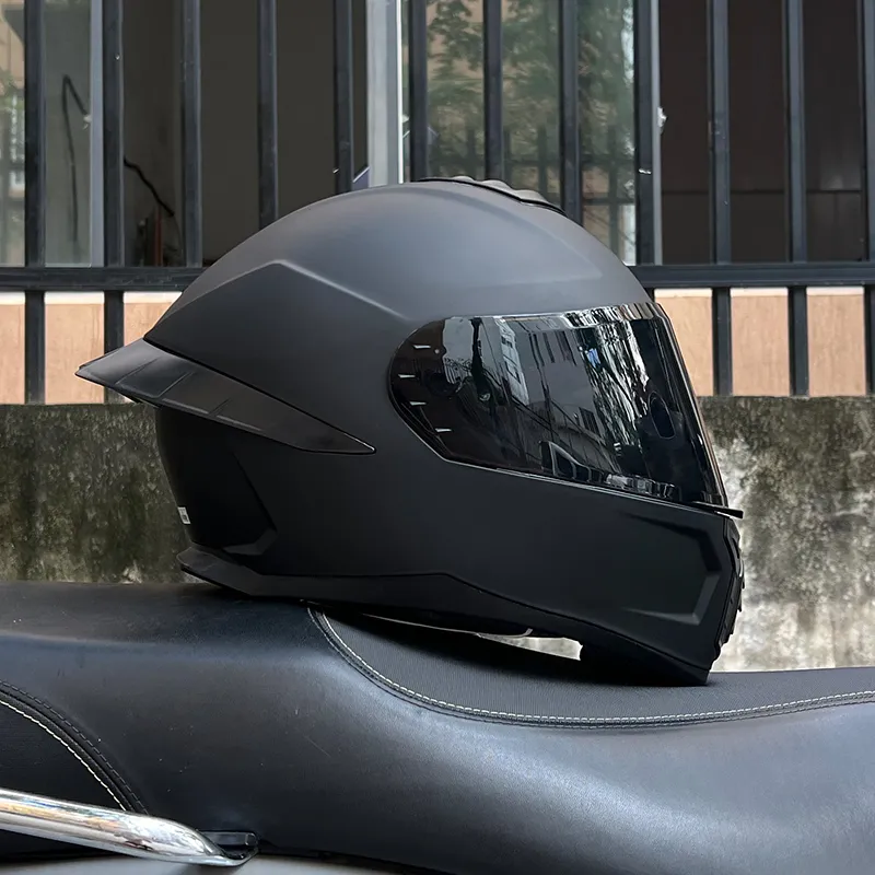 Motorcycle Helmet Full Face Winter Double Lens, Four Seasons Riding ...