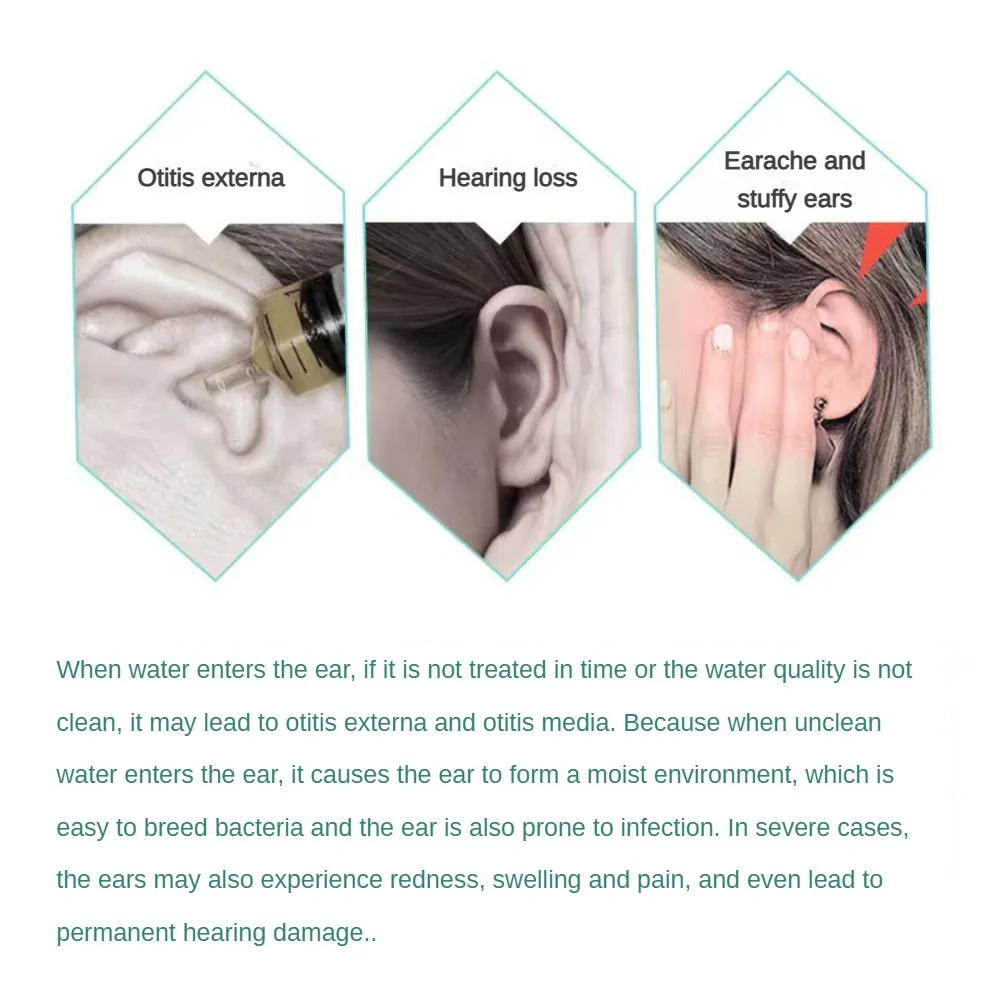 Waterproof Disposable Ear Protectors - Transparent Soft Silicone Ear ...