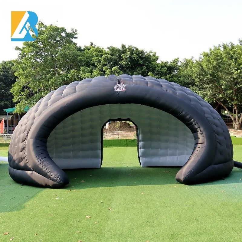 Wholesale Custom Built Black & White Inflatable Shell Dome For Party ...