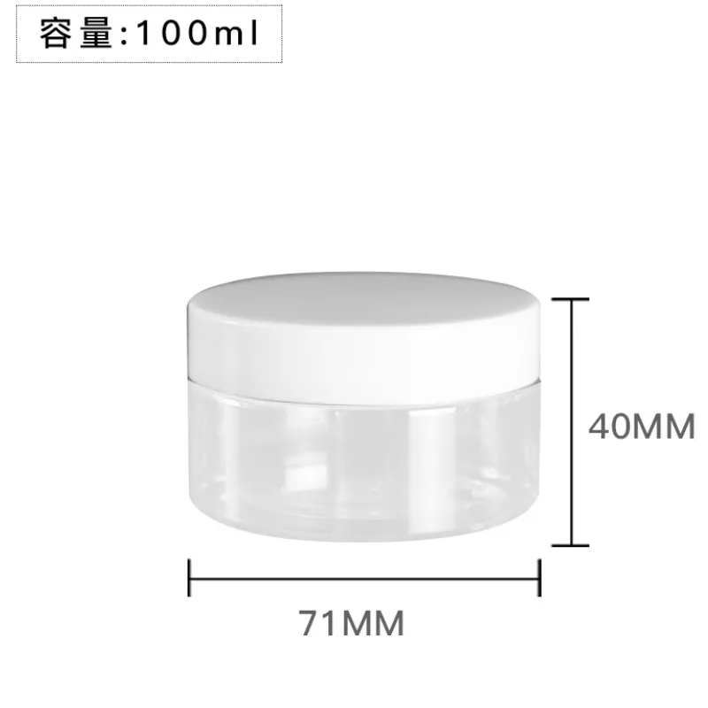 DHgate.com:Clear Plastic Jars with Lids - Set of 20, 50-250ml Empty ...