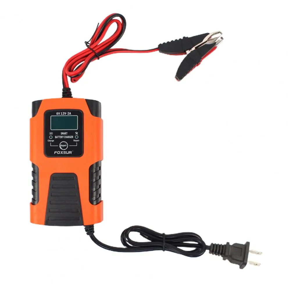 Portable LCD Intelligent Battery Maintainer with EU/US/UK Plug ...