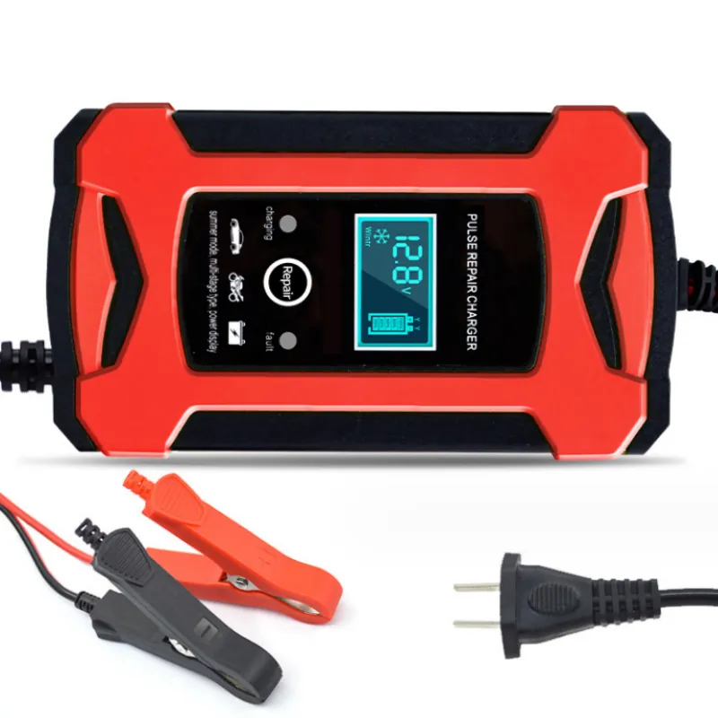 12V 6A Car Battery Charger 2AH 100AH Smart Fast Wet Automatic Chargers ...