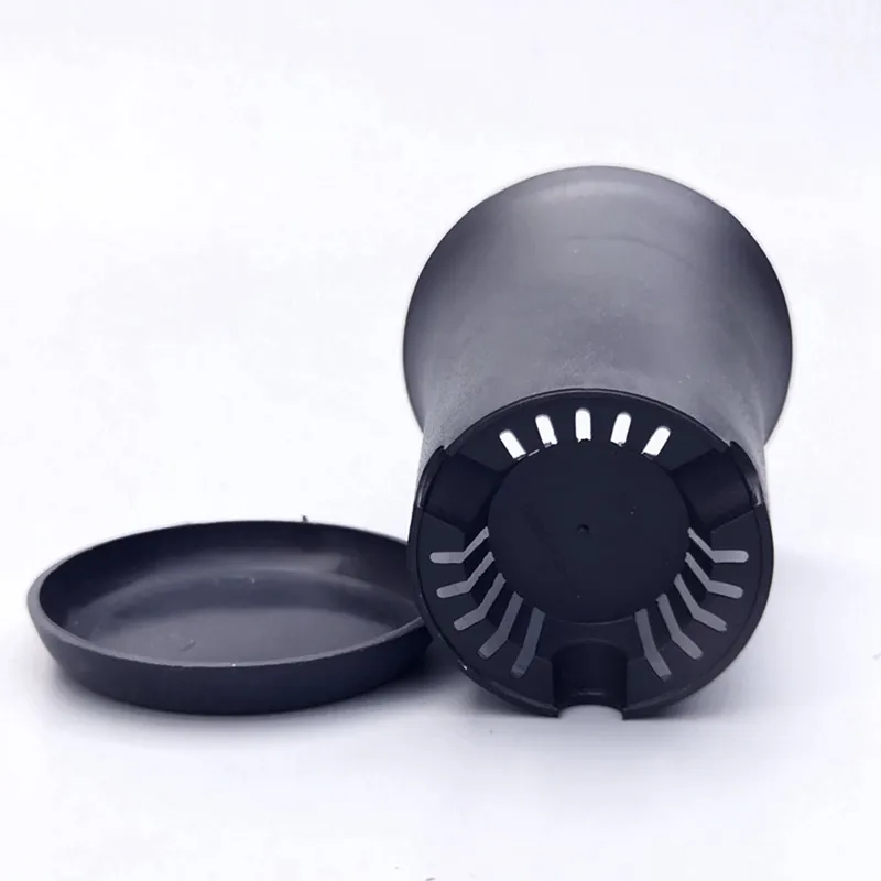 Black High-Waisted Deep Pots 20-Pack for Indoor/Outdoor Plants, Seeds ...