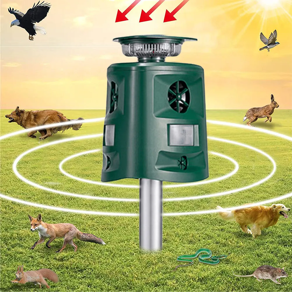 Solar Powered Animal Deterrent Solar Powered Bird Deterrent - 360 ...