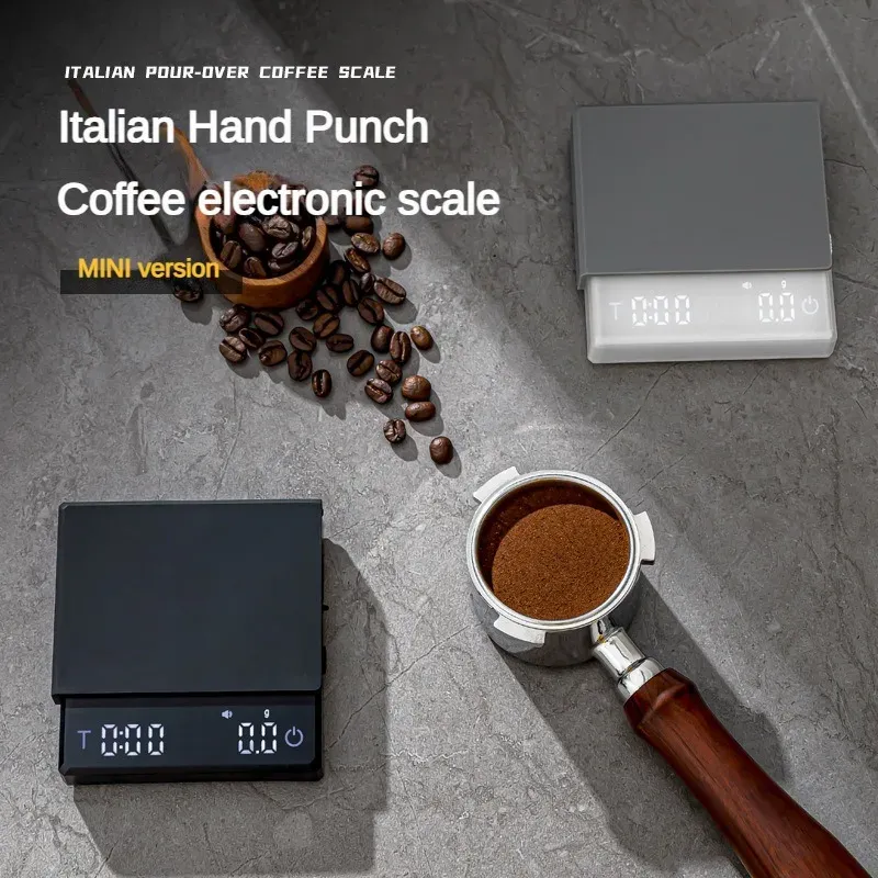 Mini Coffee Scale, Waterproof Gram Weight Timing Scale, USB ...