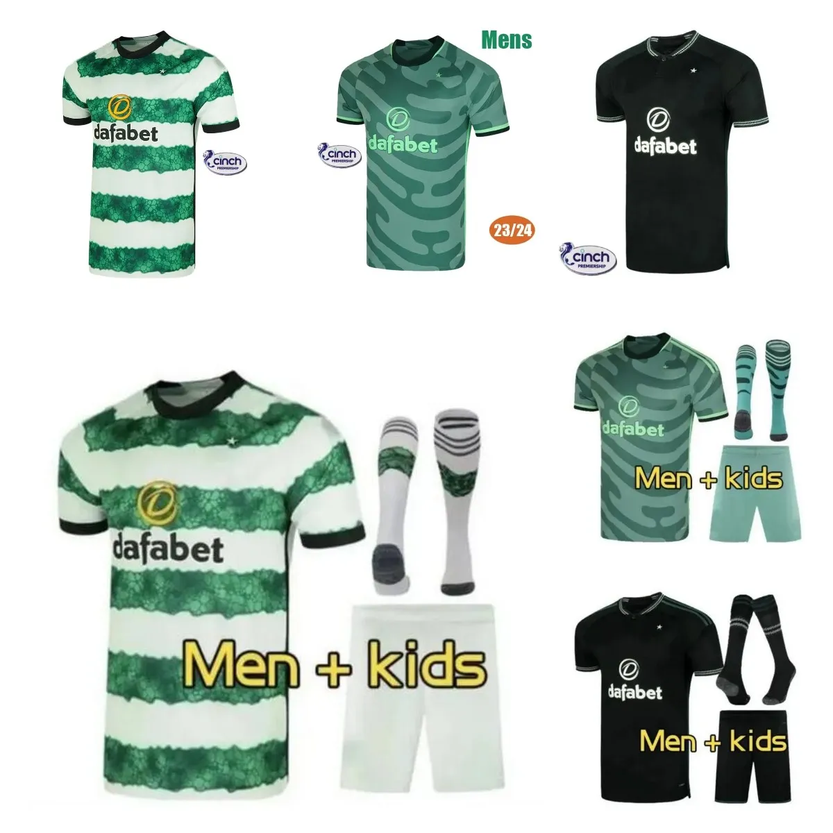 Celtic FC Kids Football Jersey Kyogo, Edouard, Elyounoussi, Christie ...