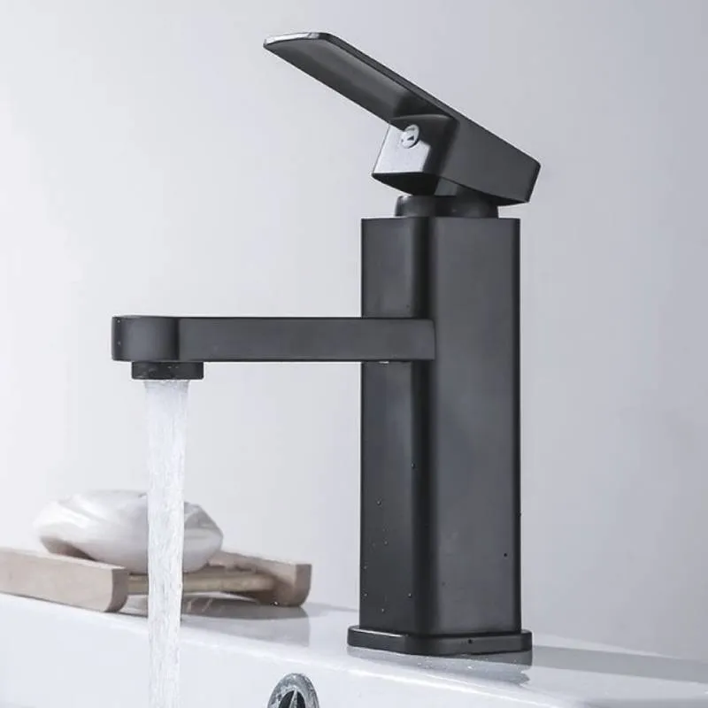Bathroom Basin Mixer Taps Deck Mounted Hot Cold Water Basin Faucet ...