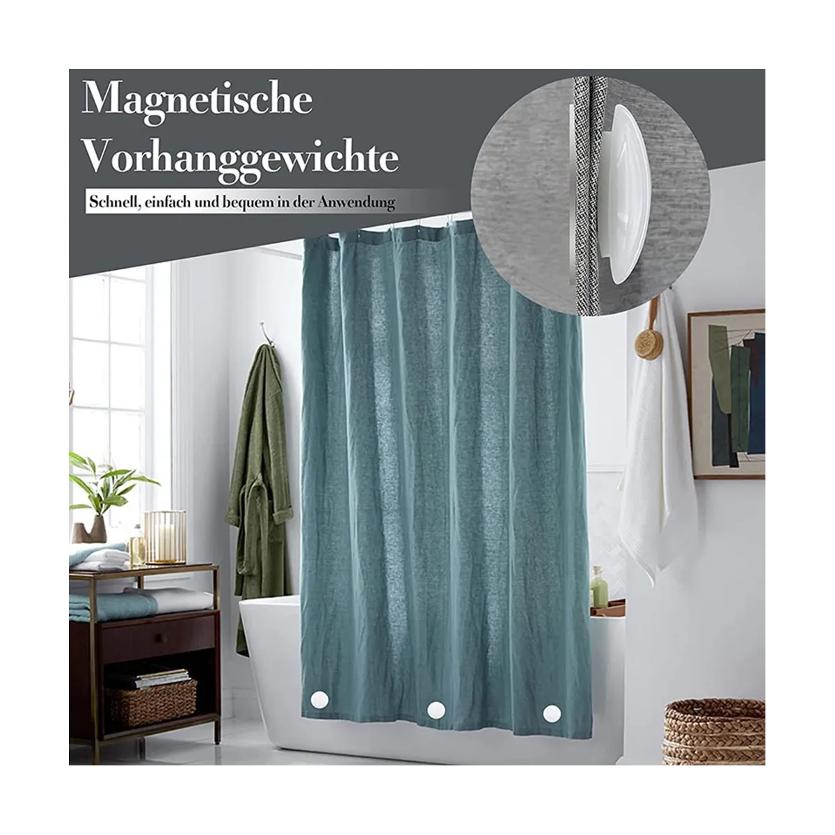 Shower curtain weights store