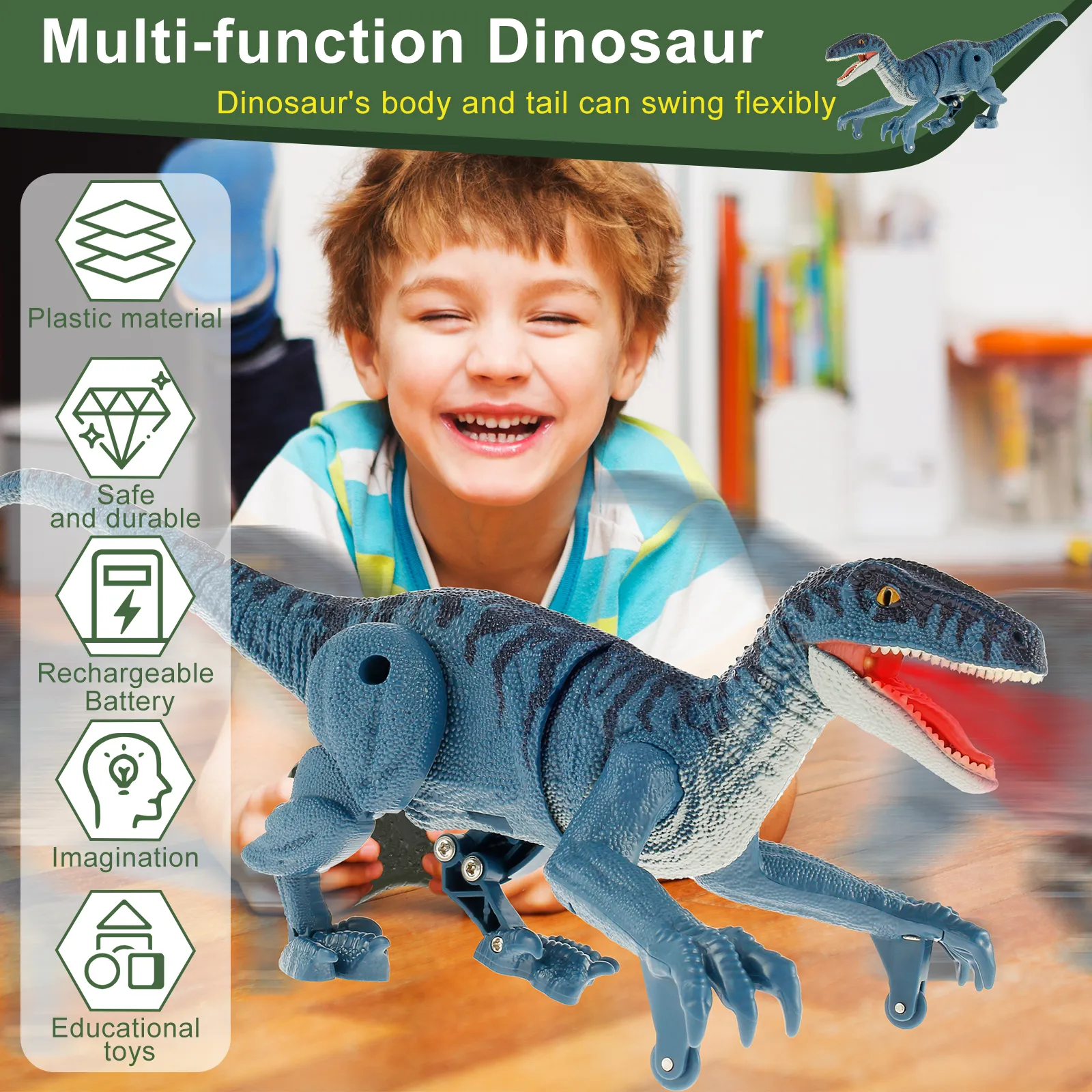 DHgate.com:Realistic Velociraptor Dinosaur Toys USB Rechargeable ...