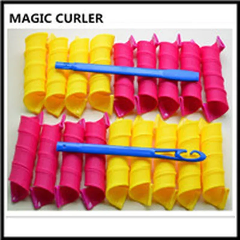 DHgate.com:40-Pack No-Heat Spiral Hair Curler Kit: Magic Curlers for ...