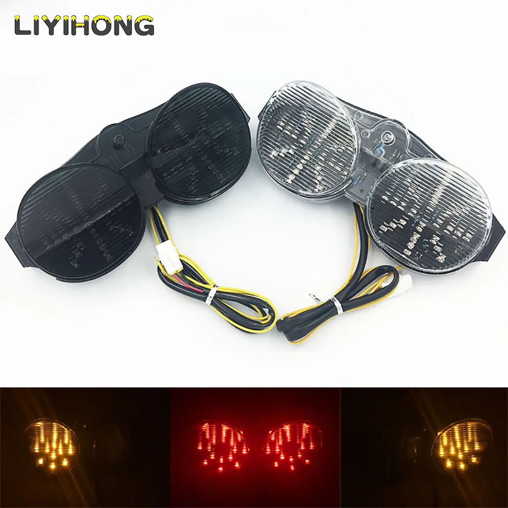 DHgate.com:Motorcycle Integrated LED Tail Light Brake Turn Signals ...