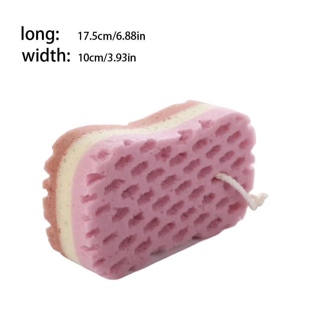 Bath Scrub Sponge Exfoliating Body Scrubber Soft Shower Cleaner for ...