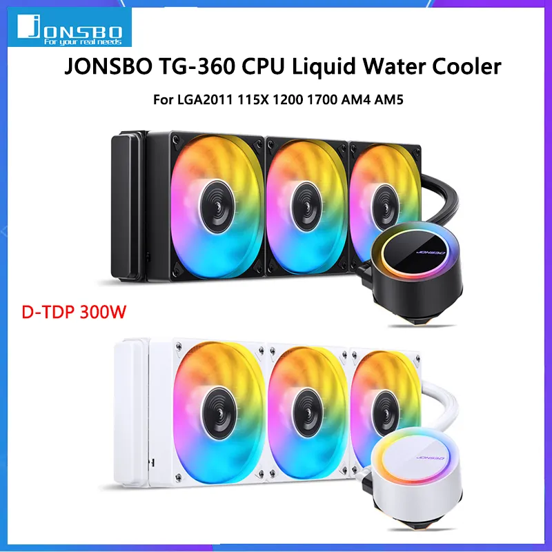DHgate.com:JONSBO TG-360 CPU Water Cooler, 360mm ARGB Liquid Cooling ...
