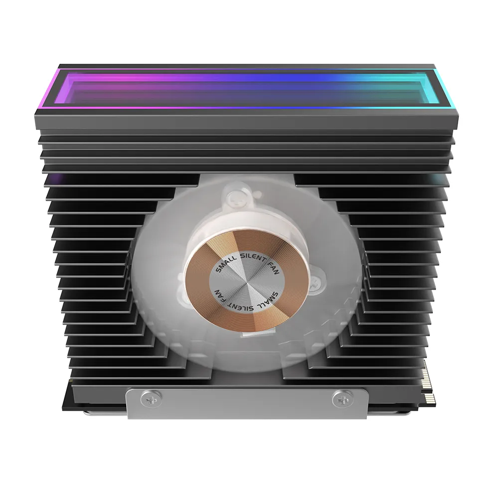 ARGB M.2 2280 SSD Heatsink Aluminum Cooler with Thermal Pad and Dual ...