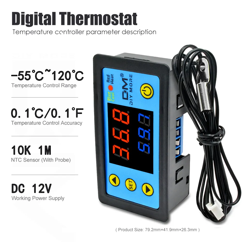 DHgate.com:Intelligent Digital Display Temperature Controller with NTC ...