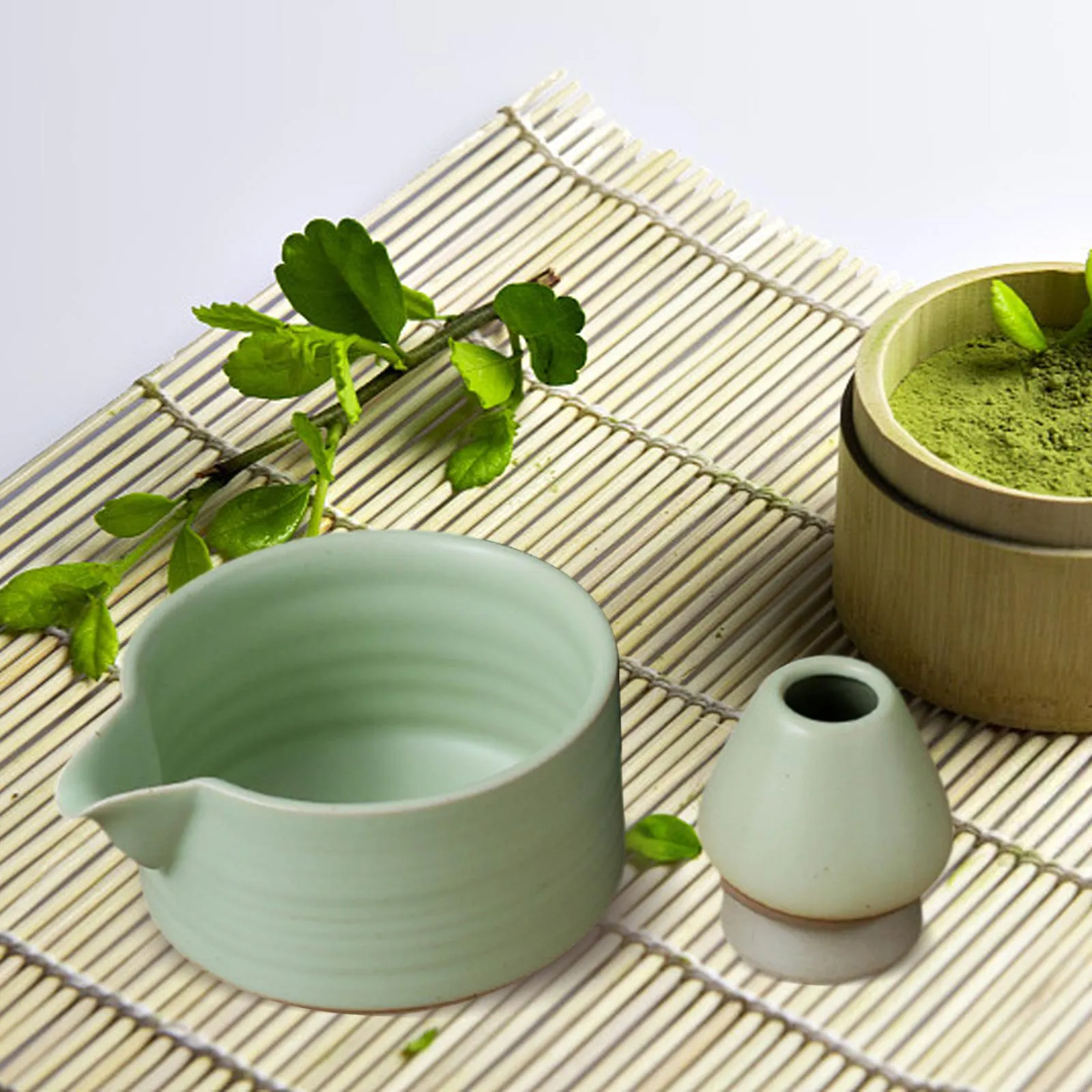 DHgate.com:"Ceremonial Matcha Bowl Set with Bamboo Whisk Holder for ...