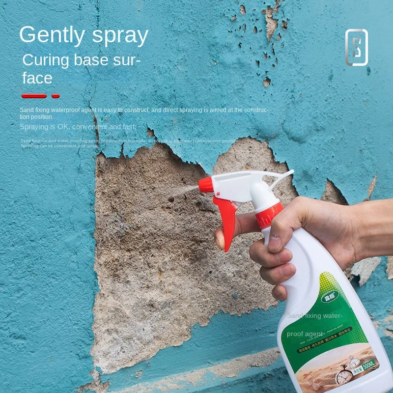 Waterproof Coating: Sand & Ash Wall Repair, Cement-Free Curing ...