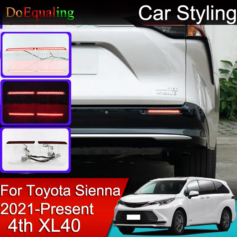 Toyota Sienna 4th Gen XL40 Rear Bumper LED Tail Brake Lights Assembly ...