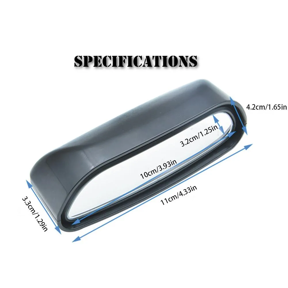 Car Mirror 360 Degree Adjustable Wide Angle Side Rear Mirrors Blind ...