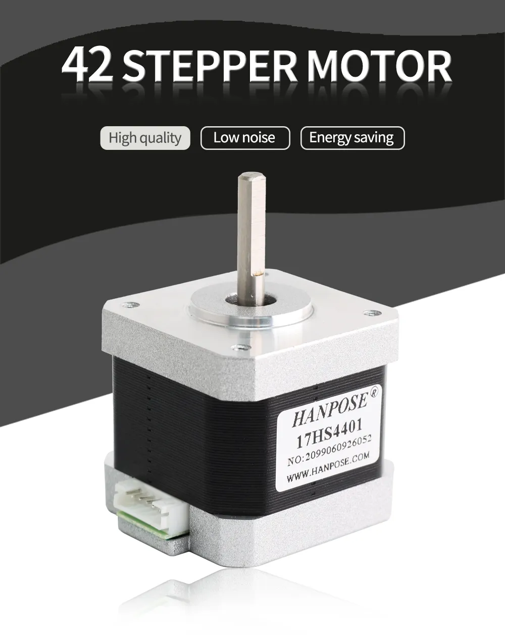 Nema 17 stepper 40mm 17HS4401-D with 4-Lead for CNC Reprap 3D Printer ...