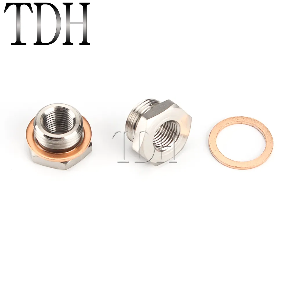 Oxygen Sensor Adapter Universal Exhaust Pipe Reducer Bung Spacer 18MM ...