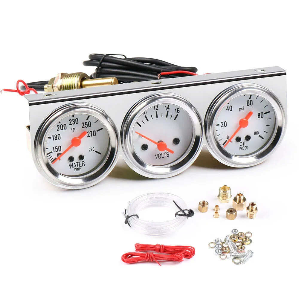 DHgate.com:ELING 52mm Oil Pressure and Temperature Gauges Kit ...