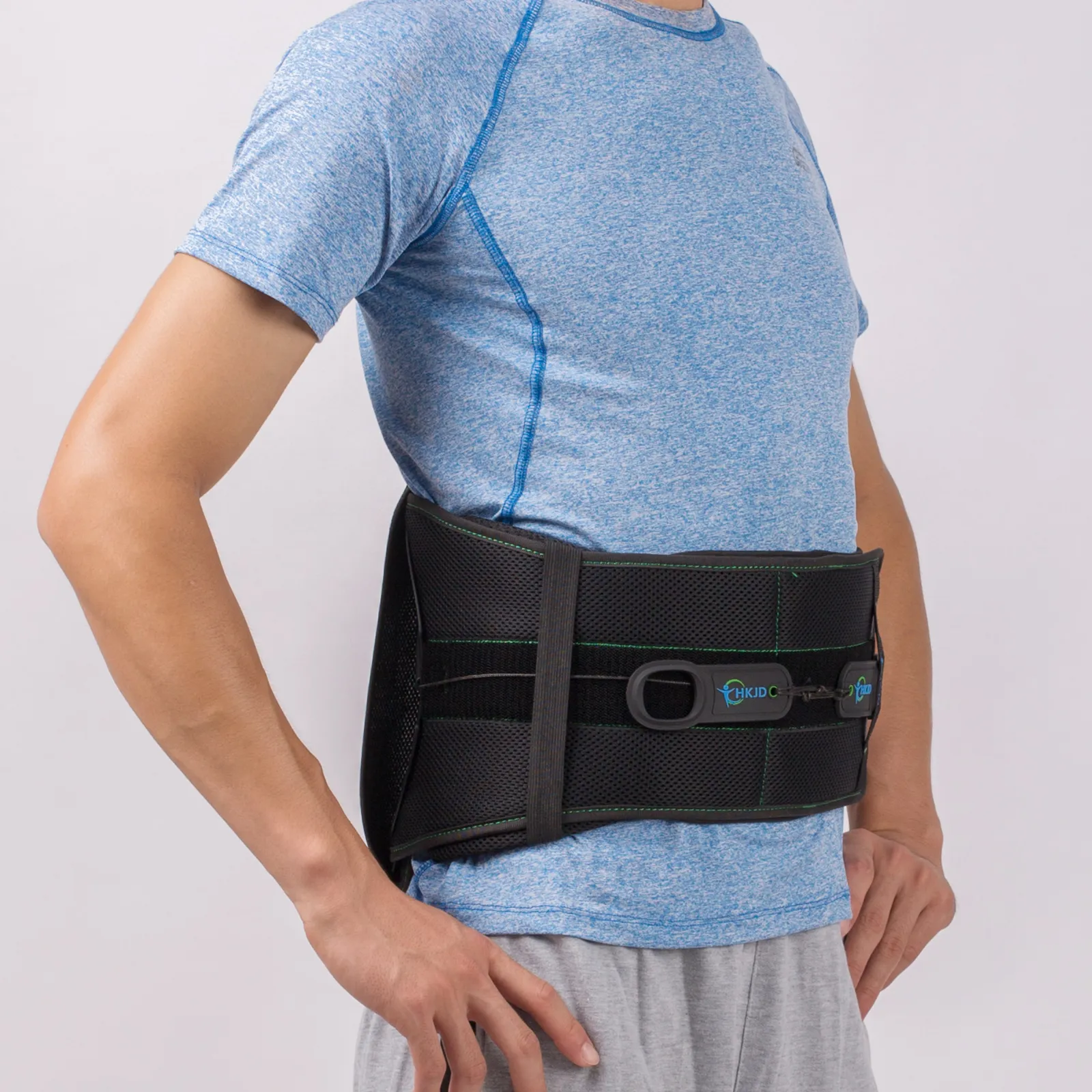 HKJD Breathable Lumbar Support Orthosis Back Brace with Dual-Pulley ...