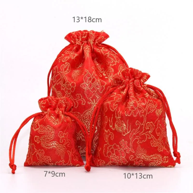 DHgate.com:7-18cm Chinese Embroidery Jewelry Pouches, Fabric Gift Bag ...