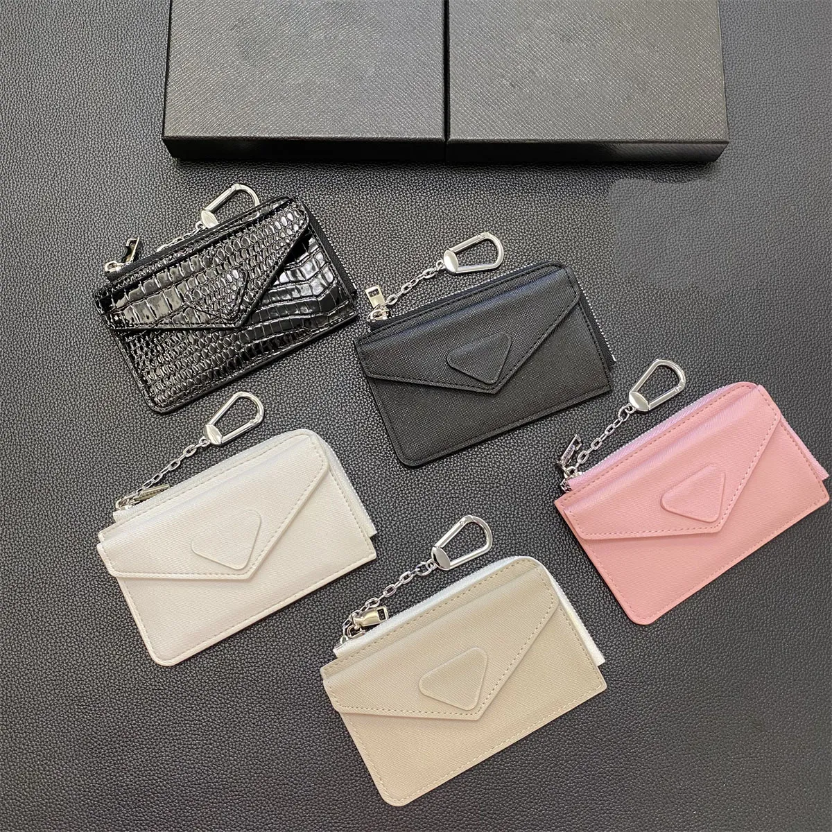 Designer Mini Wallet with Chain: Delicate Multi-Card Storage from ...