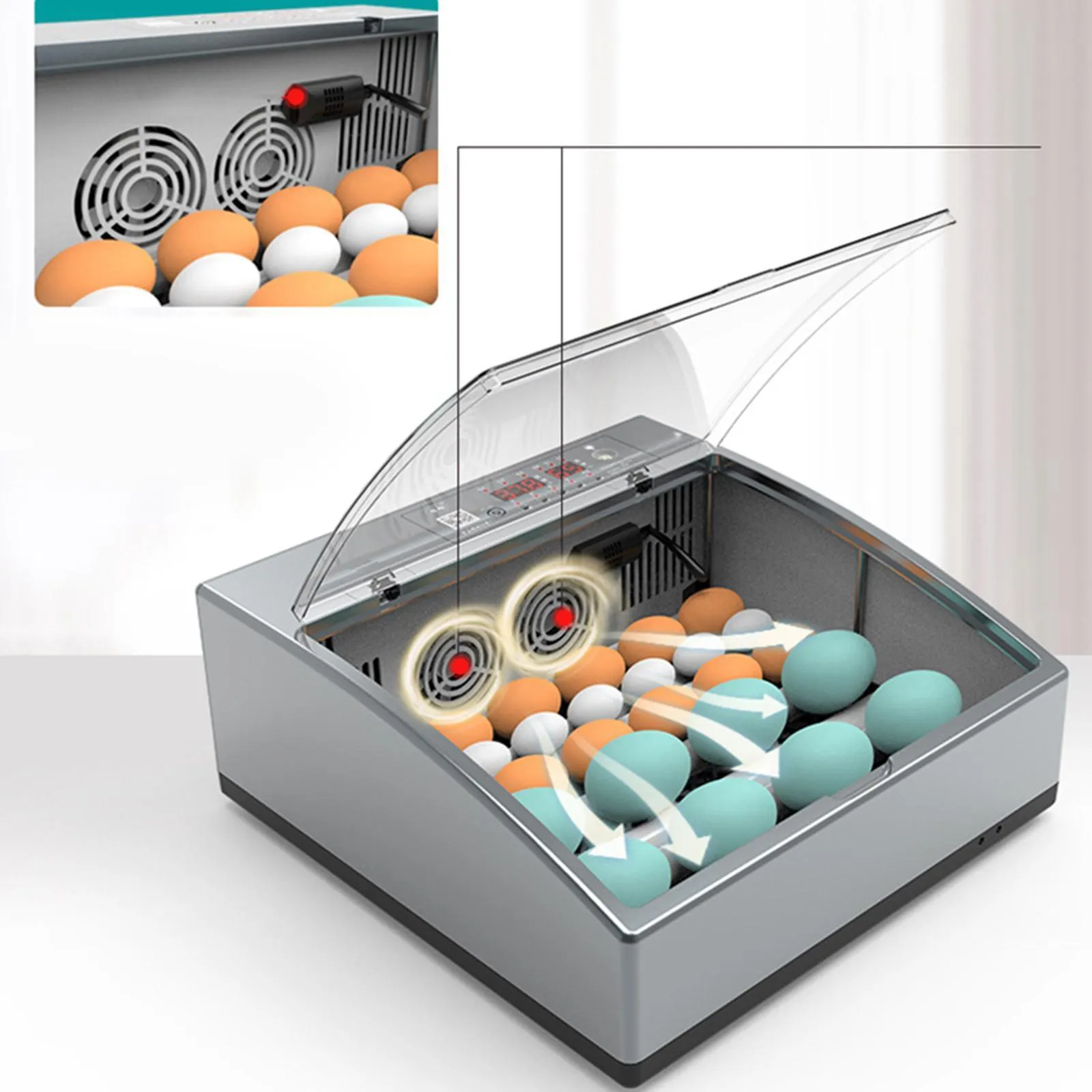 DHgate.com:Automatic Turner Egg Incubator: 220V Chicken Egg Hatcher ...