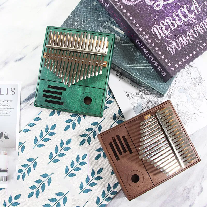 DHgate.com:17-Key Mahogany Kalimba Thumb Piano with Learning Book and ...