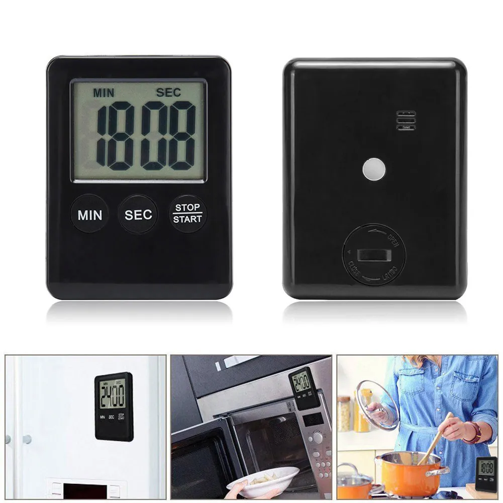 Compact Digital Stopwatch with Easy-Read LCD Display and Alarm Function ...