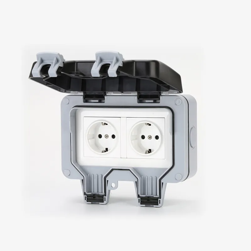 Outdoor Wall Switch Socket IP66 Weather&Dust Proof Power Outlet EU ...